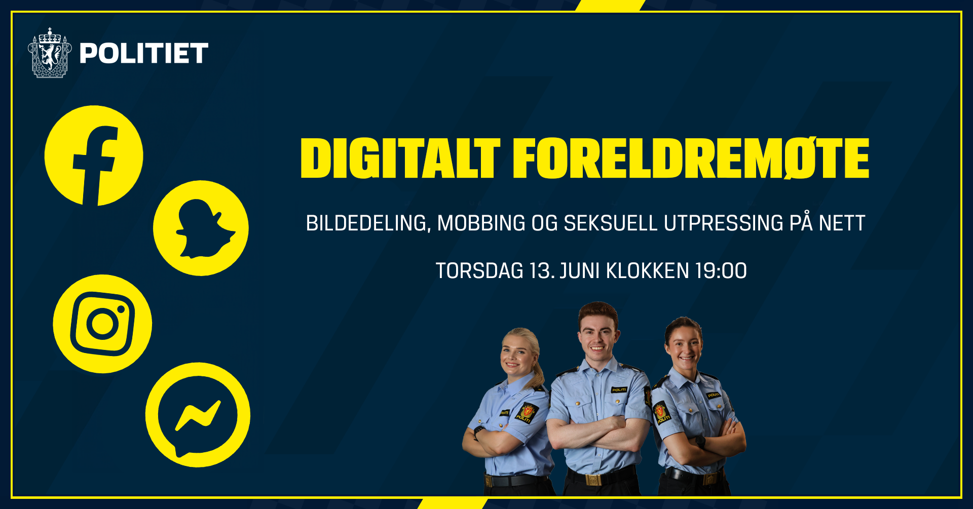 Digitalt foreldremøte med Politiets Nettpatrulje